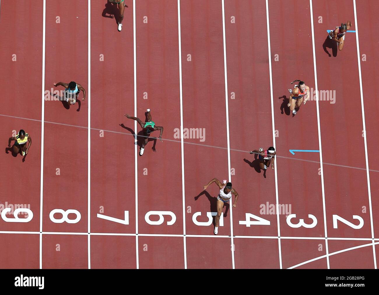 Womens 100m hurdle final hi-res stock photography and images - Alamy