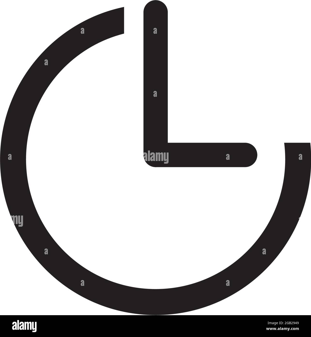 Stopwatch digital modern template Stock Vector Images - Alamy