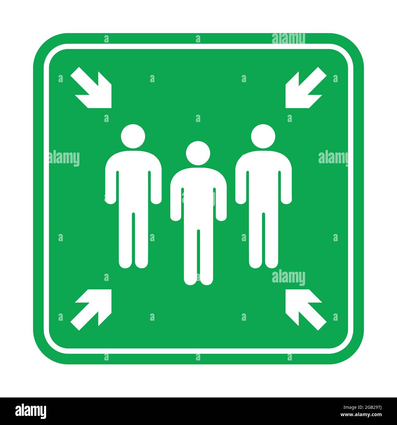 Fire assembly point sign, gathering point signboard, emergency ...