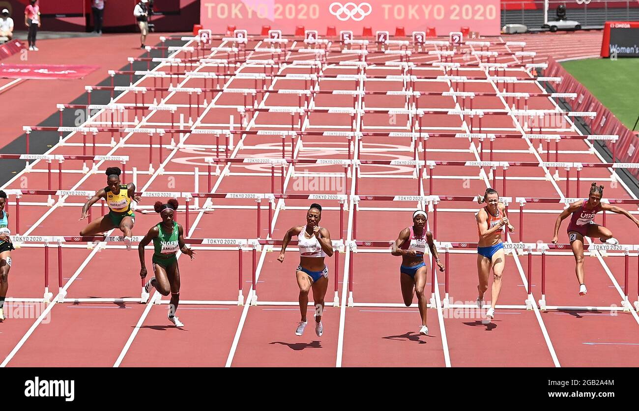 100m hurdle hi-res stock photography and images - Alamy