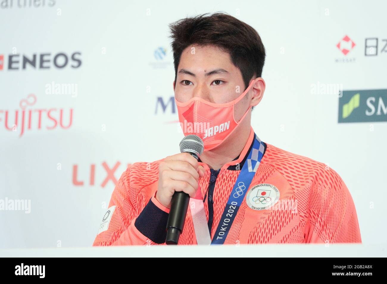 Tokyo, Japan. 2nd Aug, 2021. Tomoru Honda (JPN) Swimming : Silver ...