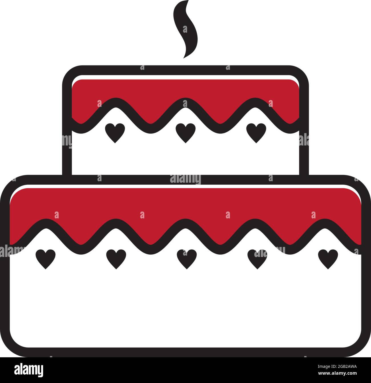 Cake shop icon logo design vector template Stock Vector Image & Art - Alamy