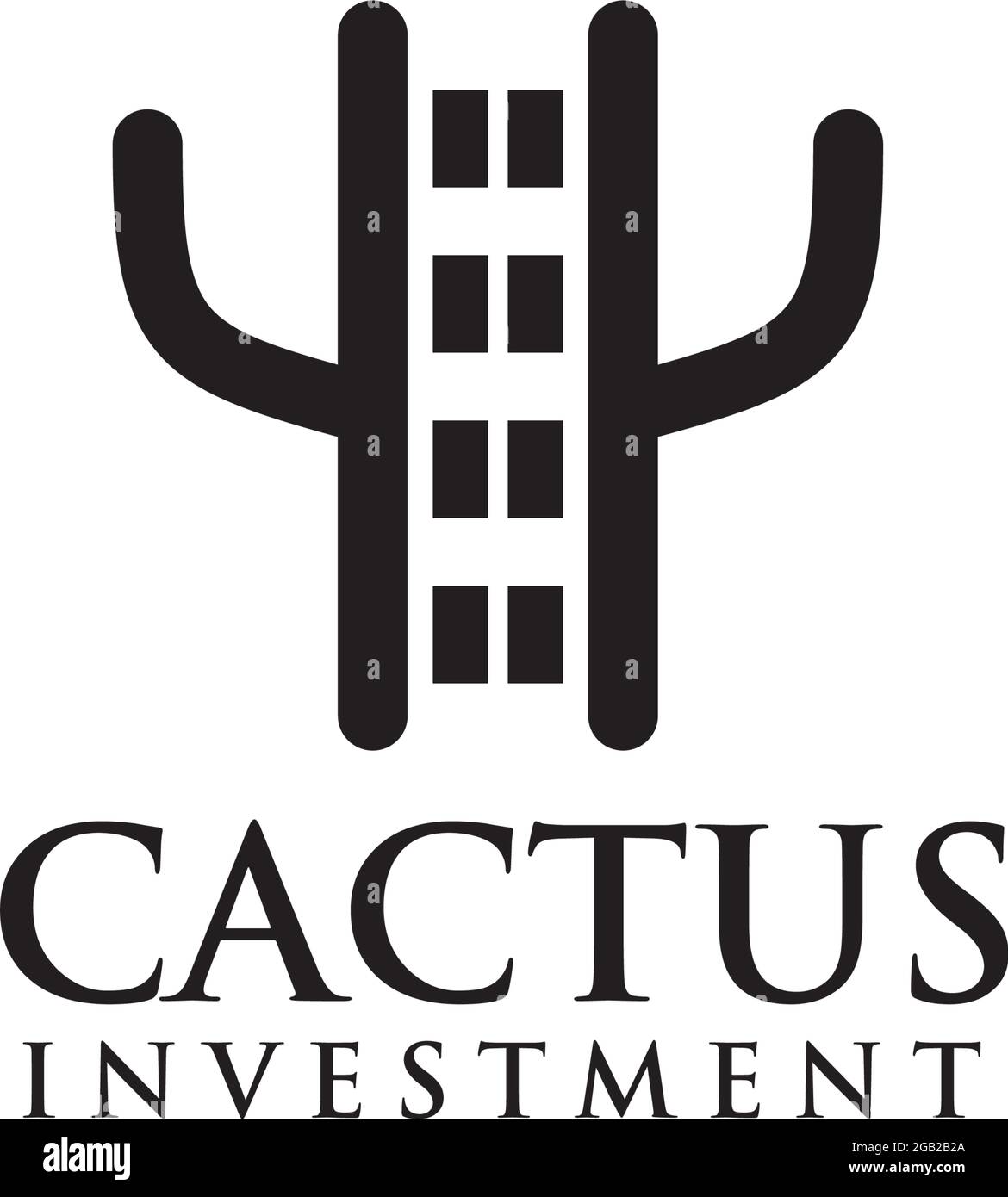 Cactus building logo design vector template Stock Vector Image & Art ...