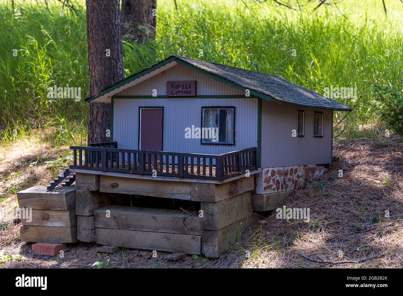 Morrison, Colorado - July 22, 2021: Tiny Town and Railroad, a miniature ...
