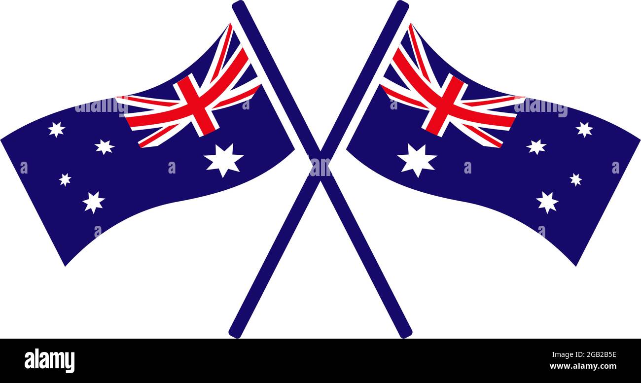Australia flag icon logo design vector template Stock Vector Image ...