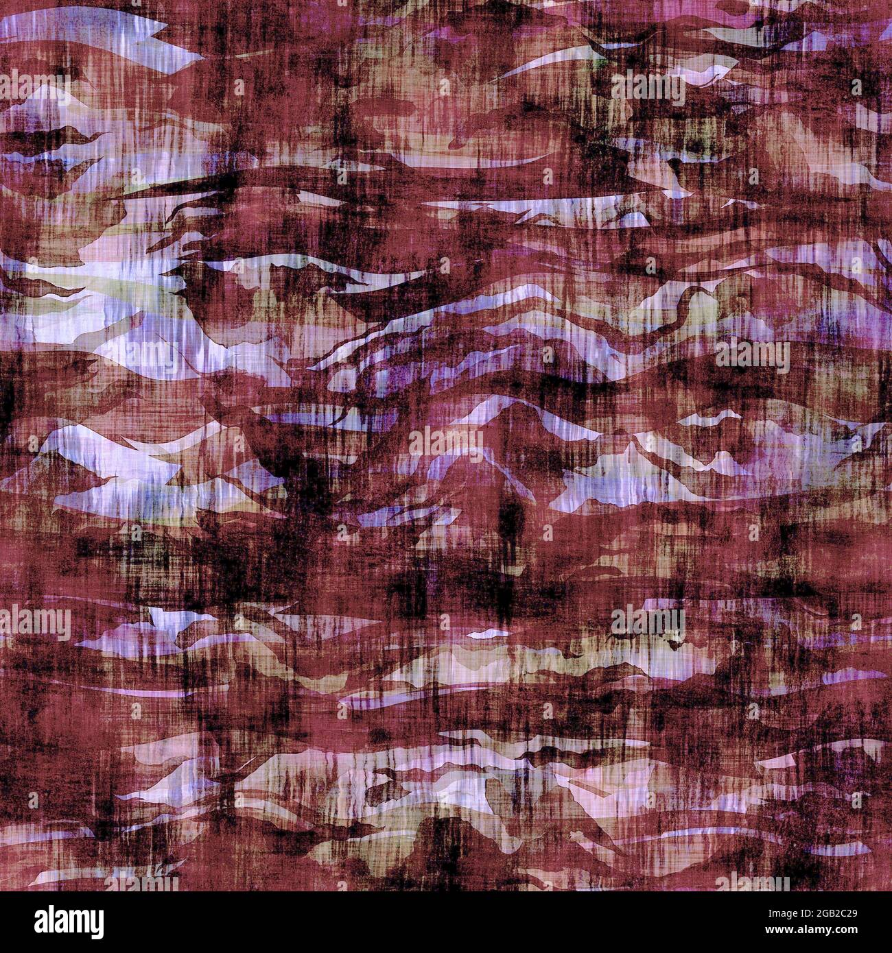 Funky camouflage space dyed style texture material. Seamless colorful ...