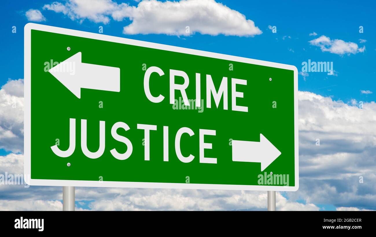 Rendered green highway sign illustrating a choice Stock Photo - Alamy