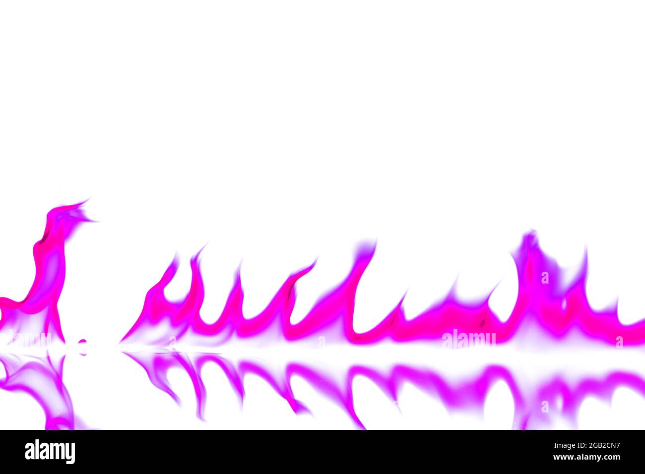 Pink fire flames isolated on white background Stock Photo - Alamy