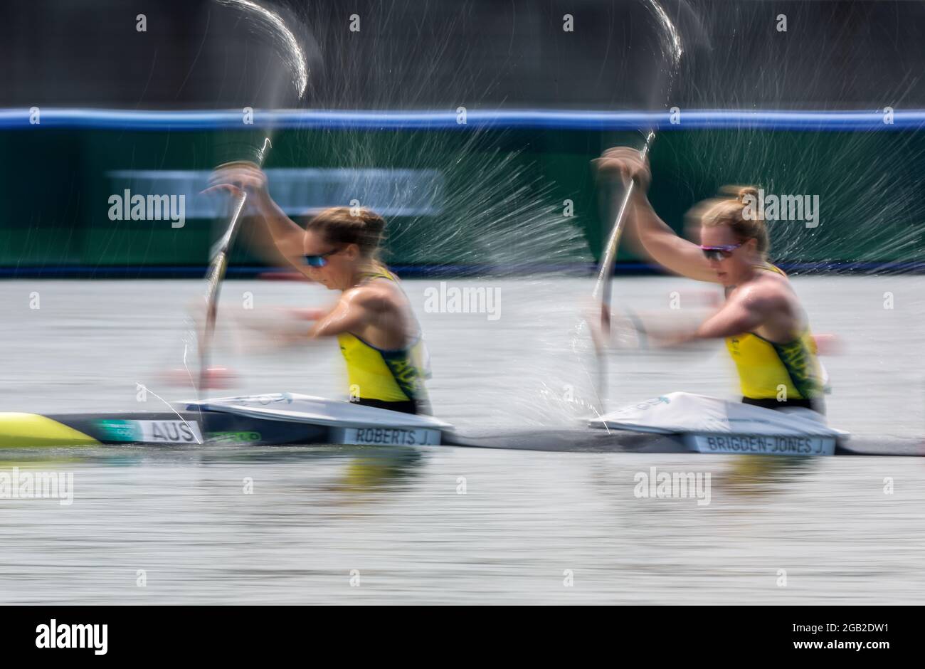 Tokio, Japan. 02nd Aug, 2021. Canoe: Olympics, heats, kayak double ...