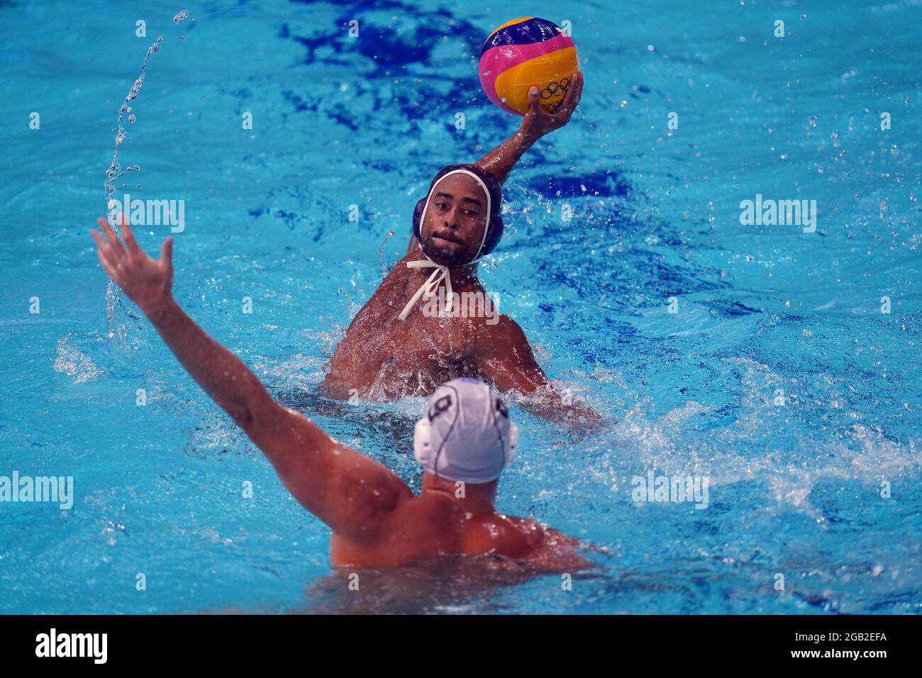 USA's Max Irving during the Water Polo, Preliminary Round match at the ...