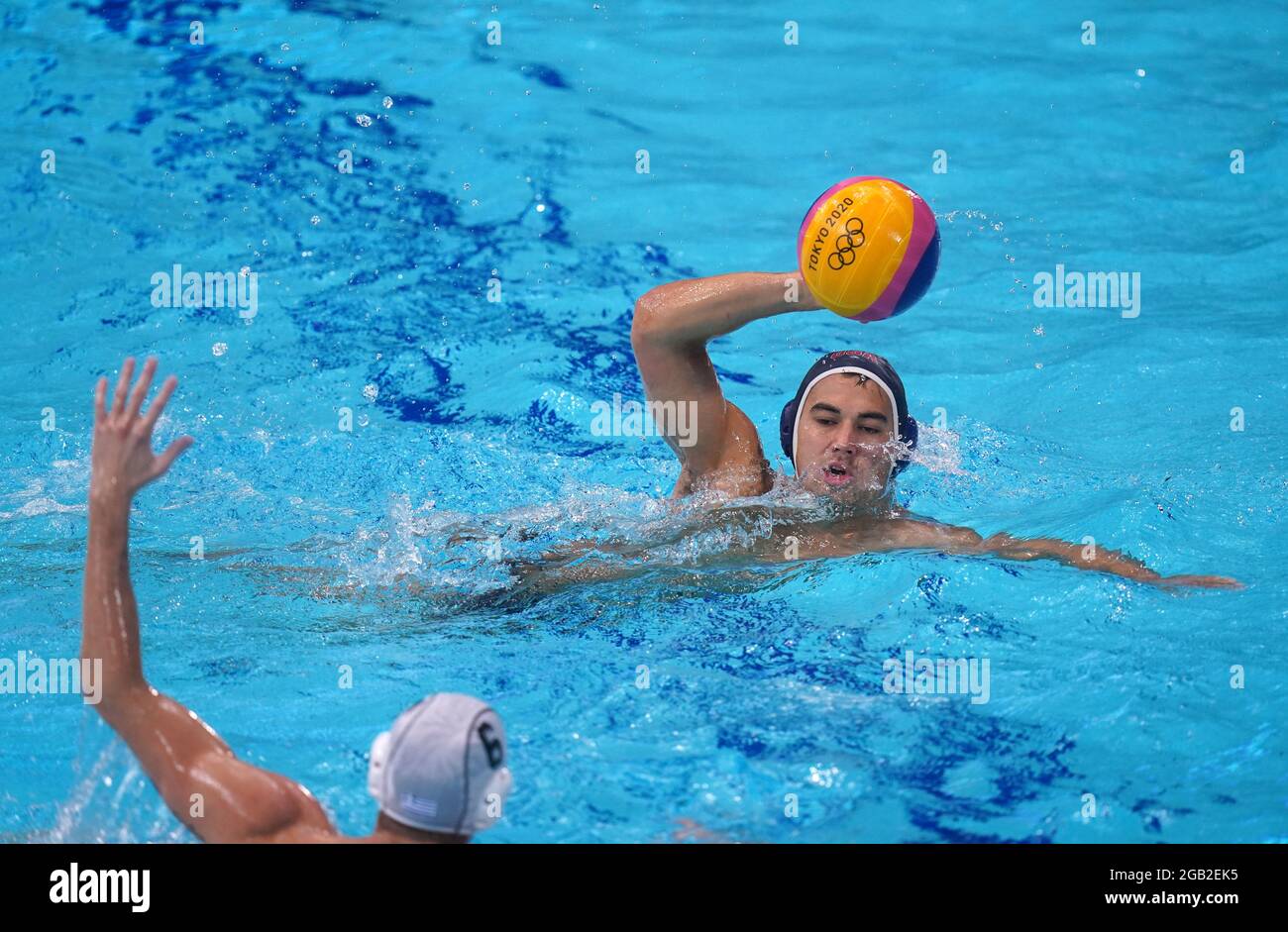 USA's Johnny Hooper during the Water Polo, Preliminary Round match at ...
