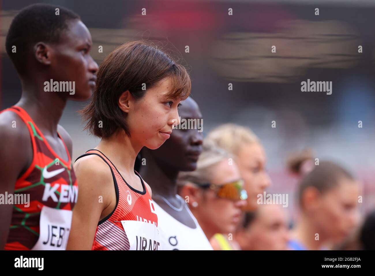 Tokyo, Japan. 2nd Aug, 2021. Ran Urabe (JPN) Athletics : Women's 1500m Round 1 during the Tokyo ...