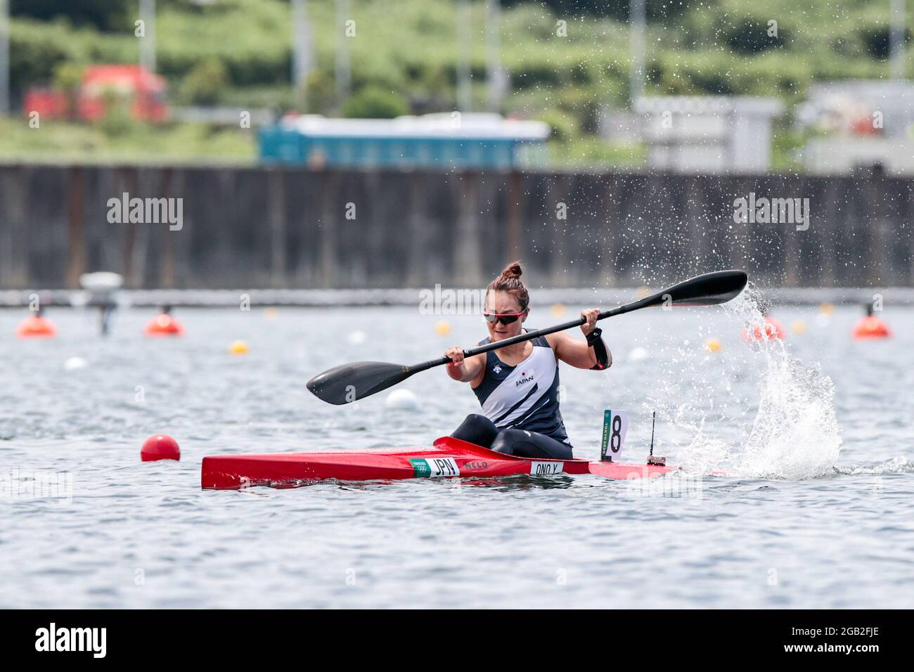 Tokyo, Japan. 2nd Aug, 2021. Yuka Ono (JPN) Canoe Sprint : Women's Kayak Single (K-1) 200m ...