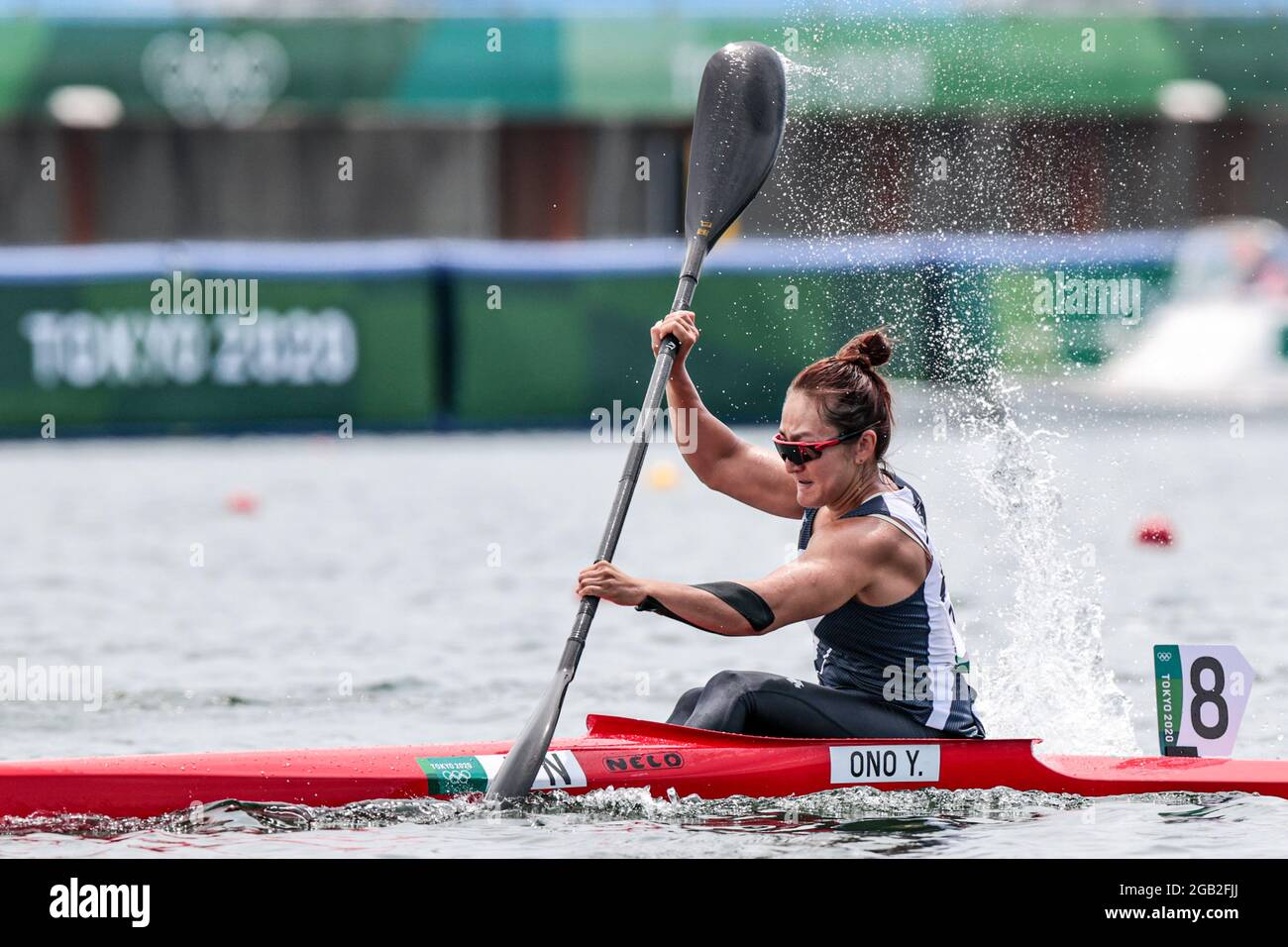 Tokyo, Japan. 2nd Aug, 2021. Yuka Ono (JPN) Canoe Sprint : Women's Kayak Single (K-1) 200m ...