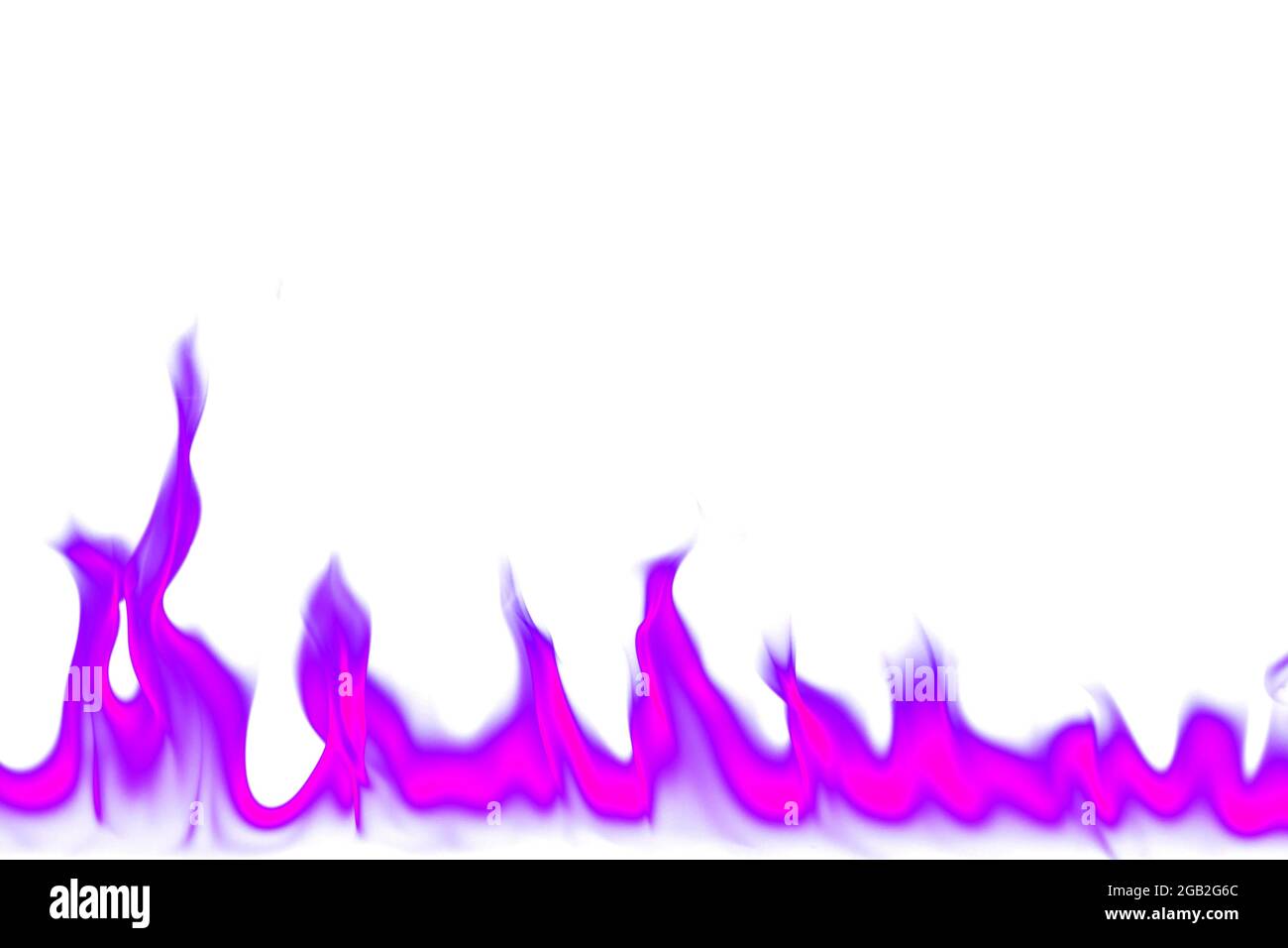Pink fire flames isolated on white background Stock Photo - Alamy