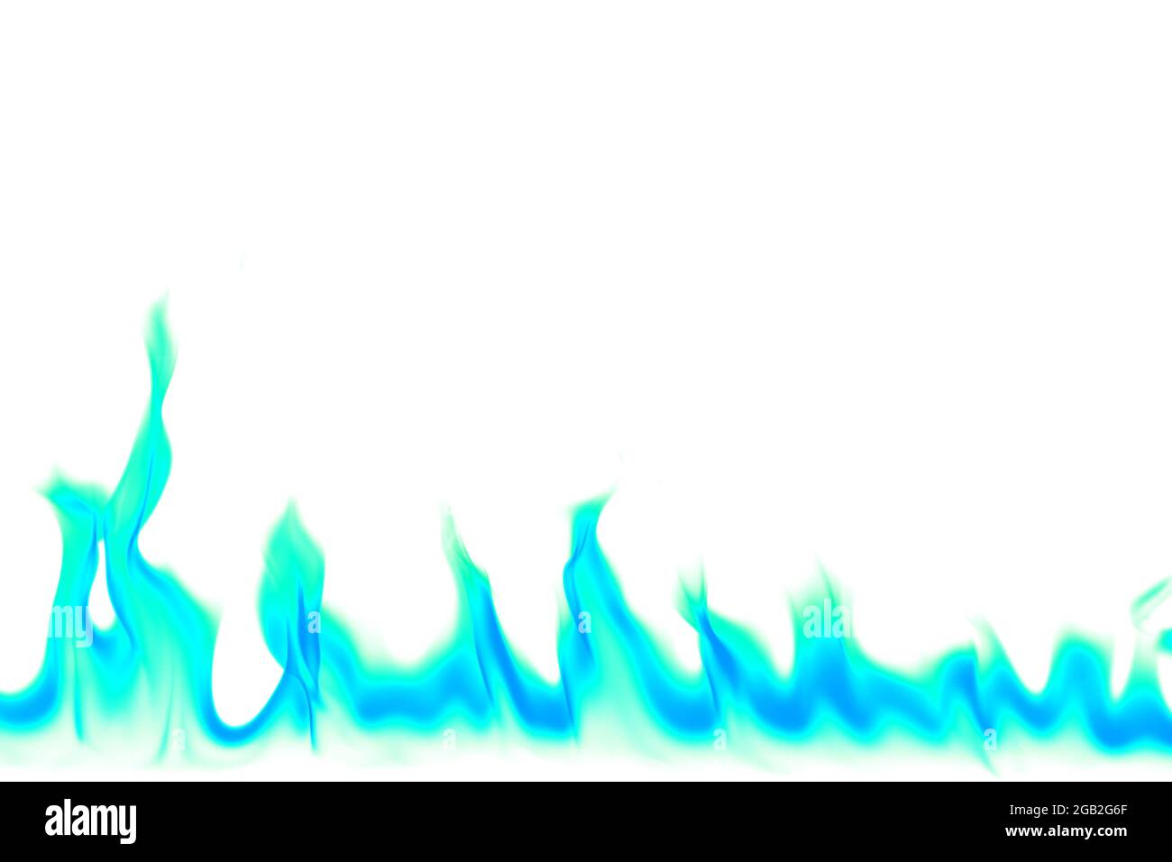 Blue Fire Flames Clipart