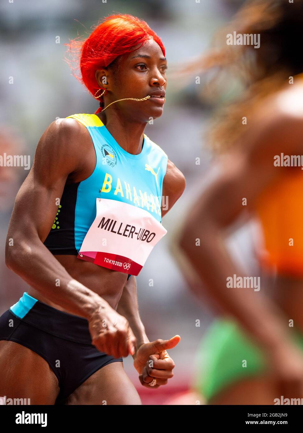 Tokyo, Japan. 02nd Aug, 2021. TOKYO, JAPAN - AUGUST 2: Shaunae Miller ...