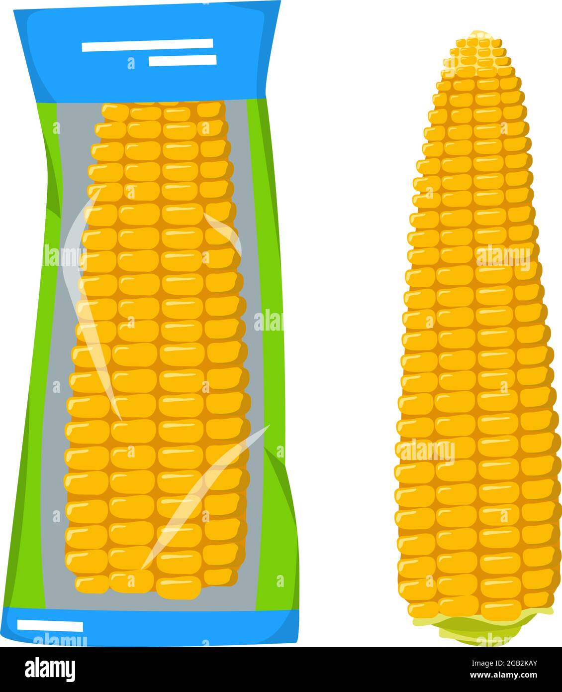 Instant corn on the cob, vacuum packed Stock Vector Image & Art - Alamy Instant corn on the cob, vacuum packed Stock Vector Image & Art - Alamy