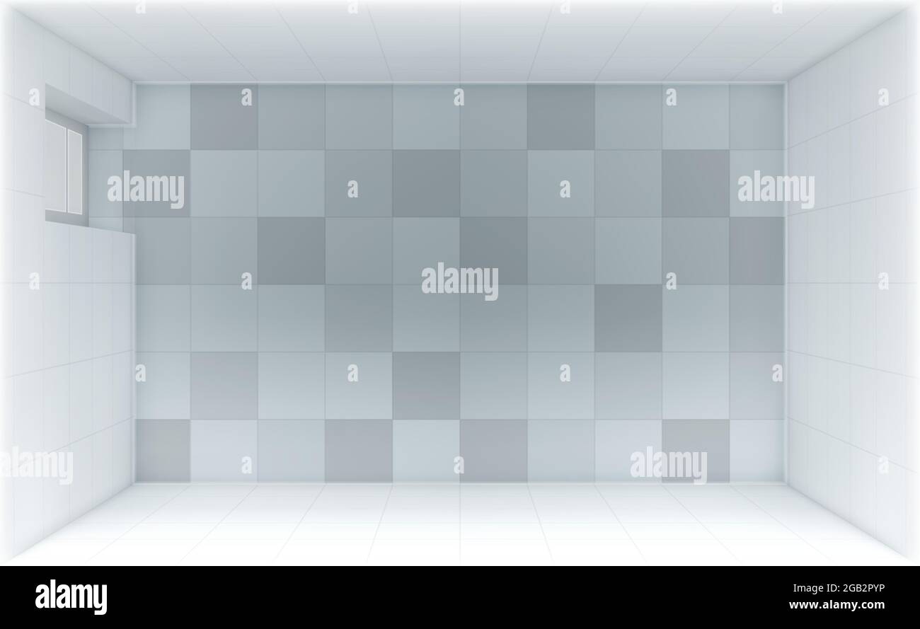 Interior modern tiled bathroom Cut Out Stock Images & Pictures - Alamy