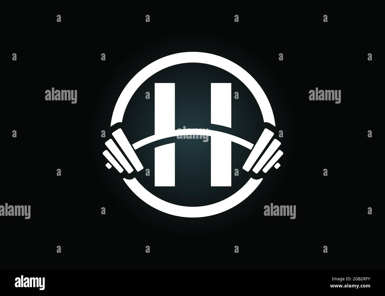 Gym logo vector h Stock Vector Images - Alamy