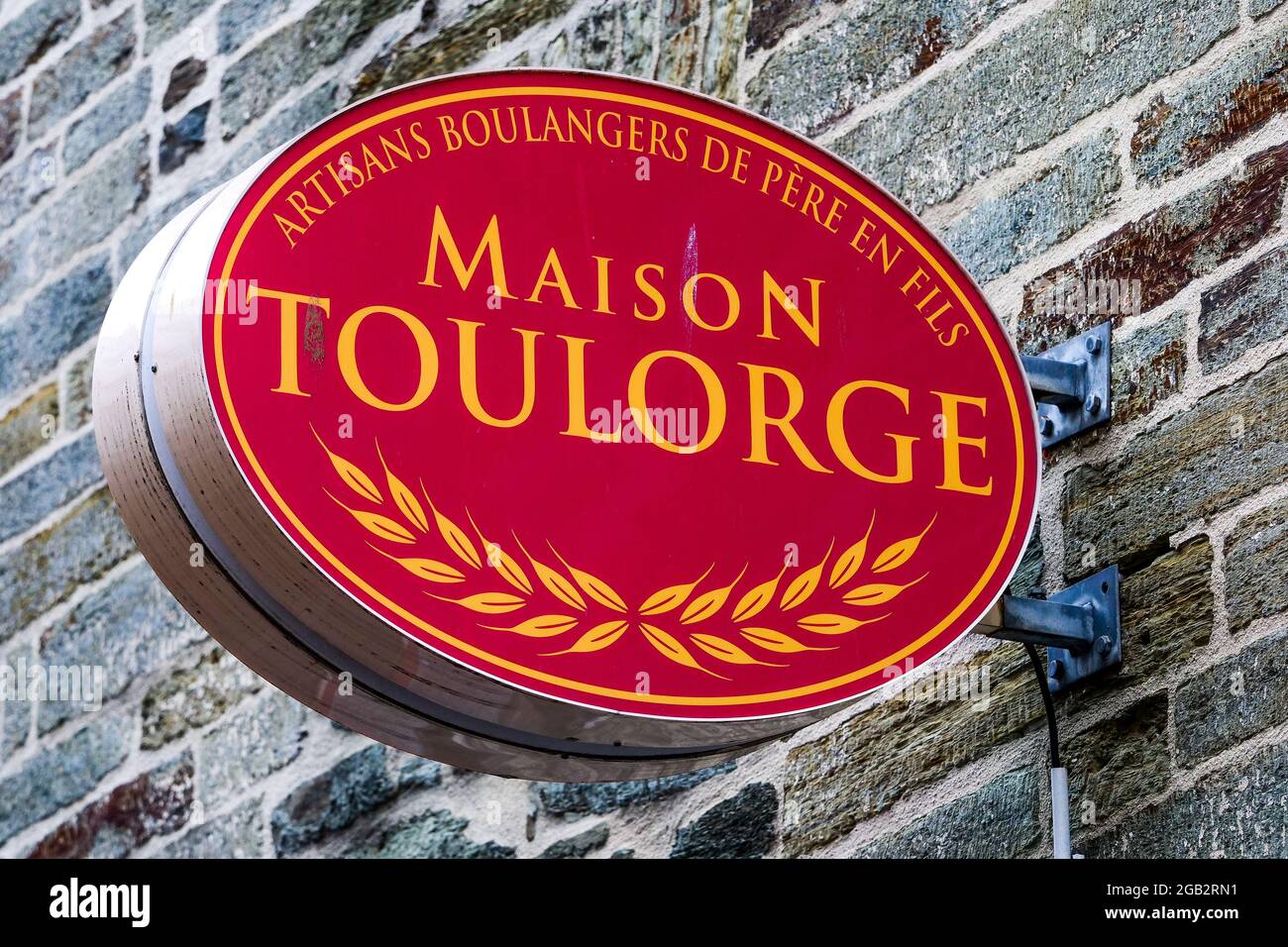 Bakery sign, Cherbourg, Manche department, Cotentin, Normandy, France ...