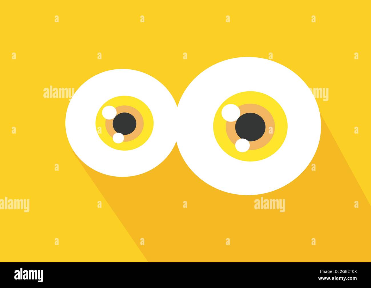 cartoon eyes icon vector Stock Vector Image & Art - Alamy