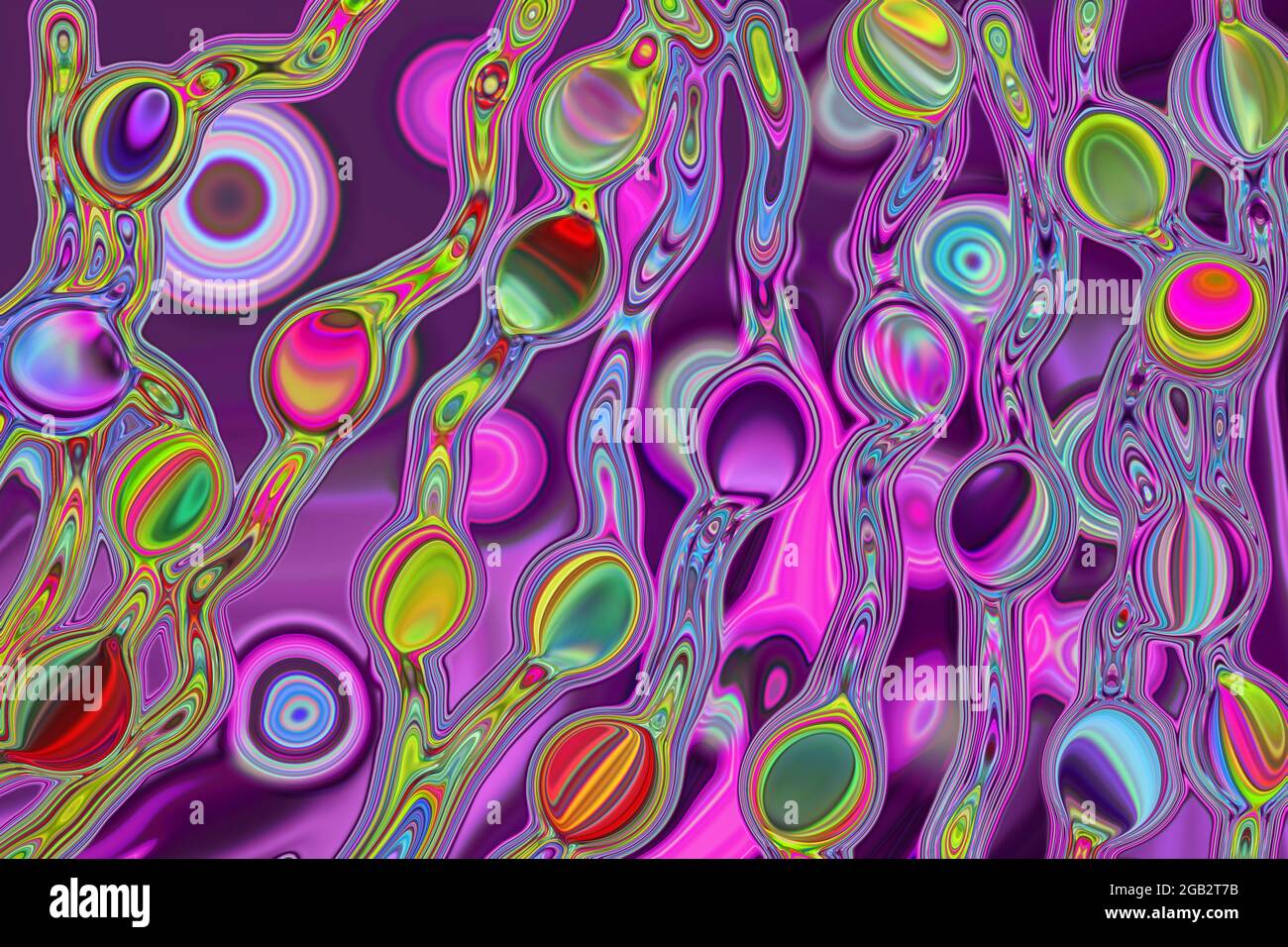 Abstract background with a fancy decor of colorful bubbles Stock Photo ...