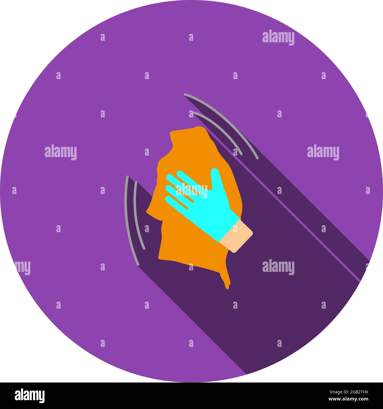 Wet Cleaning Icon. Flat Circle Stencil Design With Long Shadow. Vector ... Wet Cleaning Icon. Flat Circle Stencil Design With Long Shadow. Vector ...