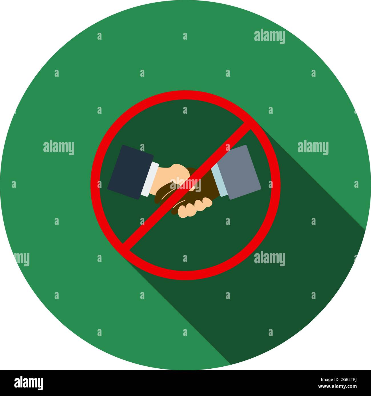 Avoid contact pictogram Stock Vector Images - Alamy