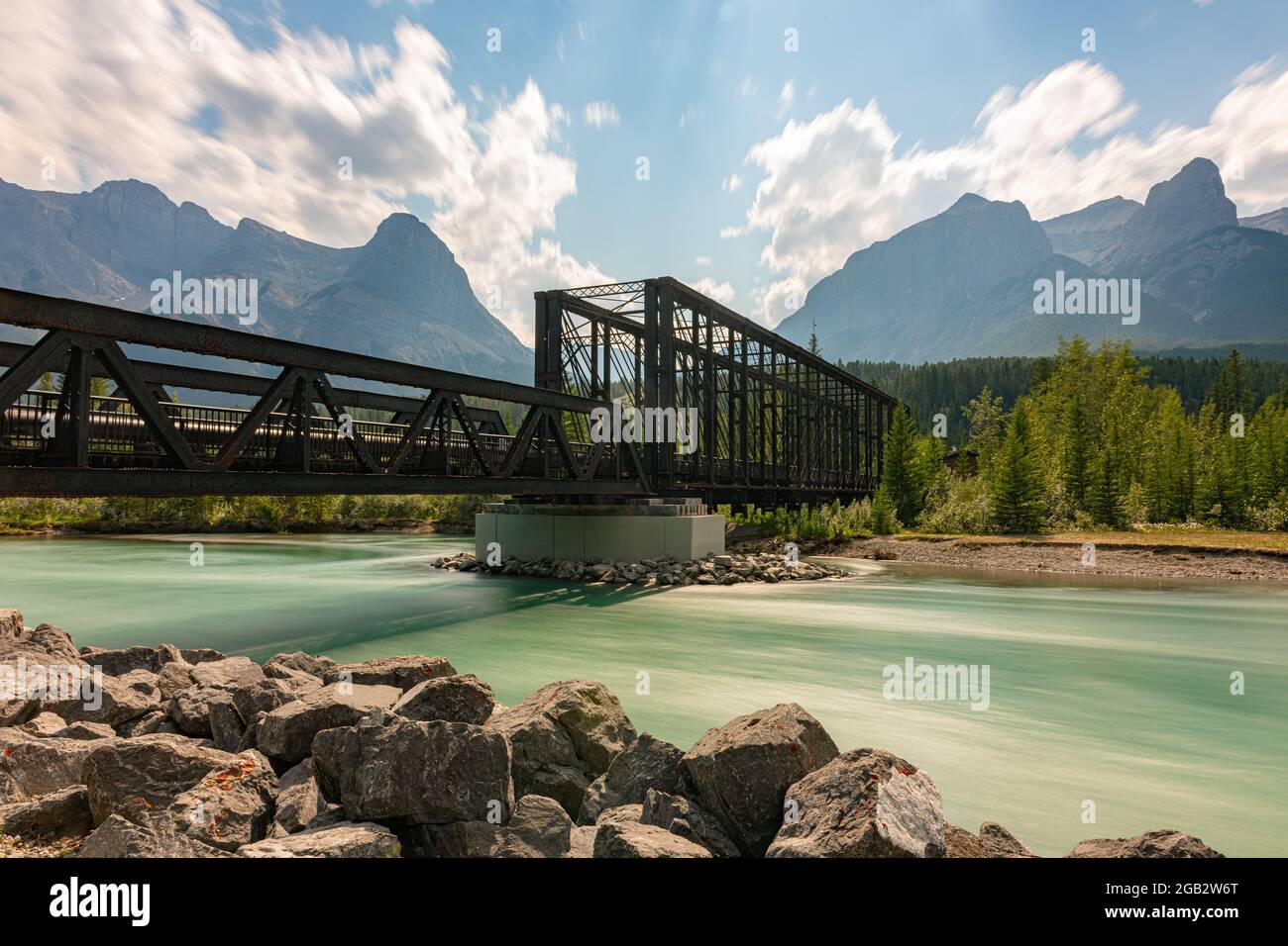 Engine Bridge Canmore, Alberta, Canada Stock Photo - Alamy