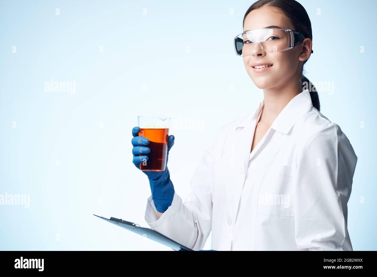female doctor professional experiment research science Stock Photo - Alamy