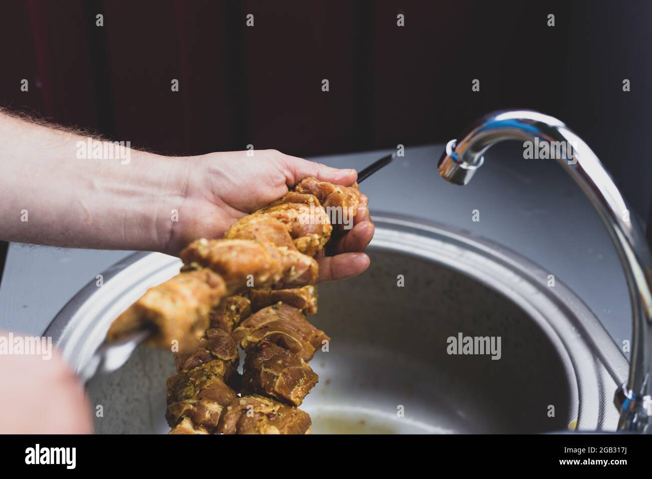Male cooking arm hi-res stock photography and images - Alamy