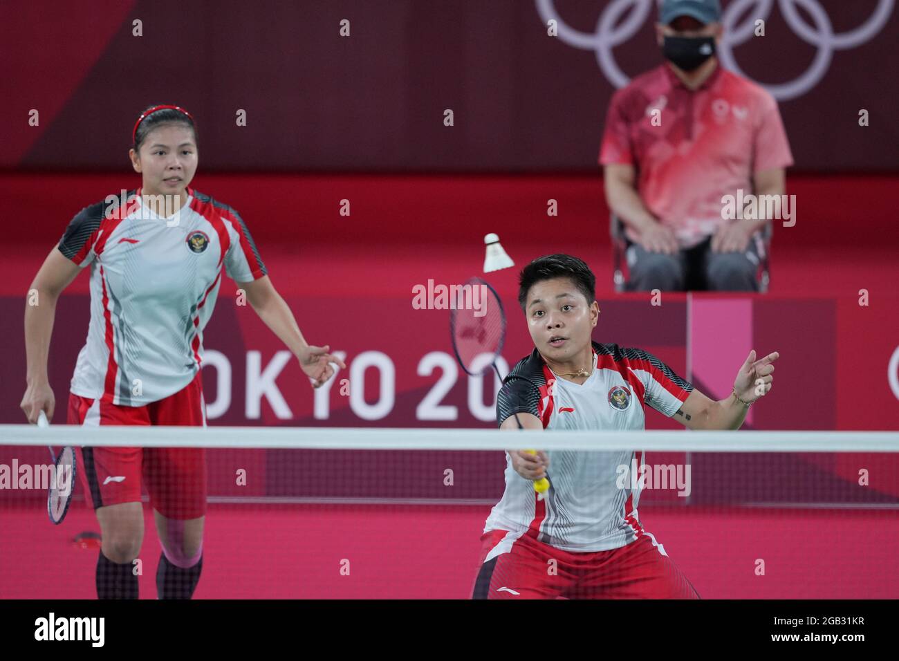 Tokyo, Japan. 2nd Aug, 2021. Greysia Polli (L)/Apriyani Rahayu of ...