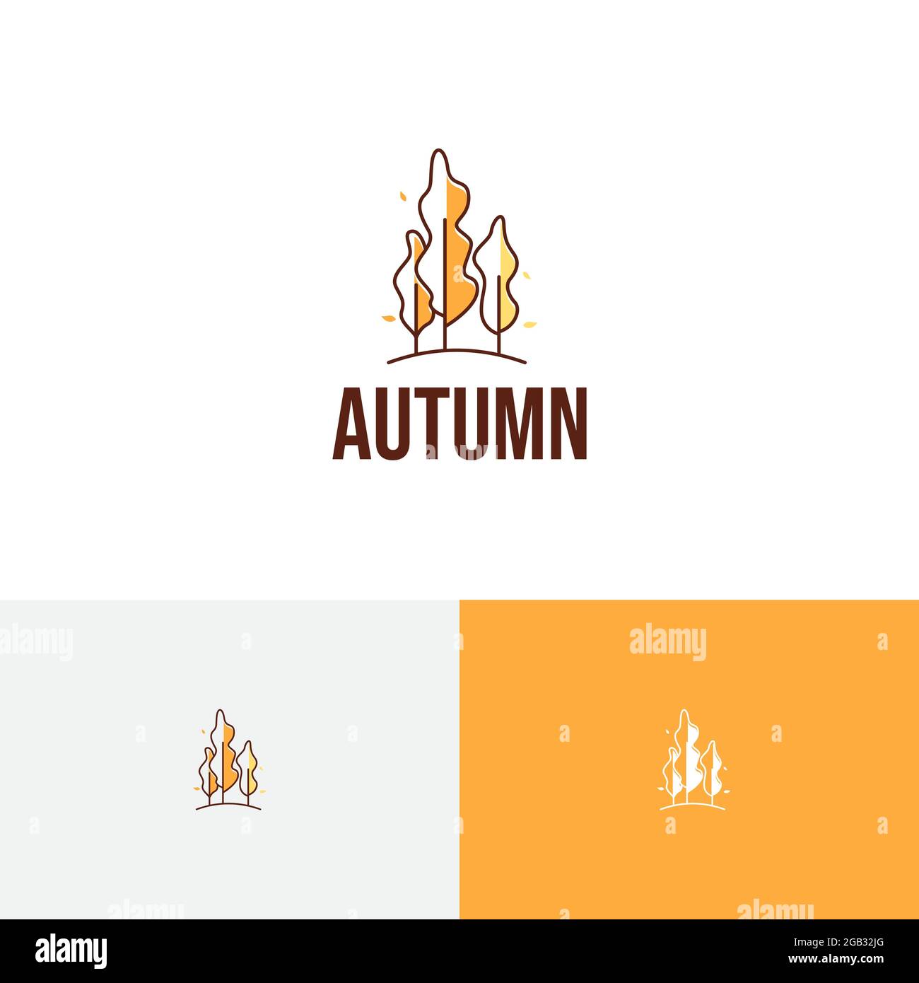 Oak leaf logo Stock Vector Images - Alamy