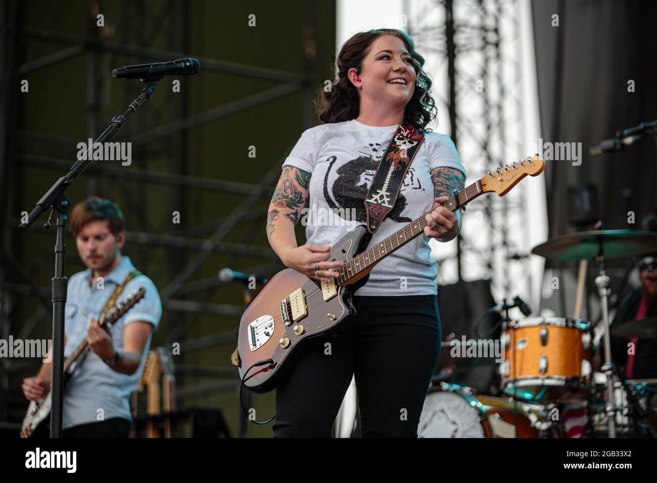 SInger Ashley Mcbryde performs on day 2 of the Watershed Music Festival ...