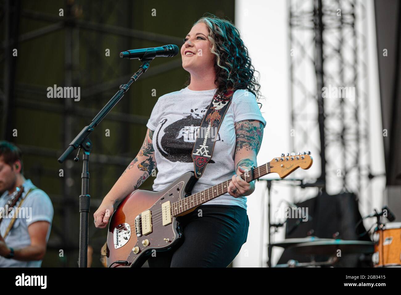 SInger Ashley Mcbryde performs on day 2 of the Watershed Music Festival ...