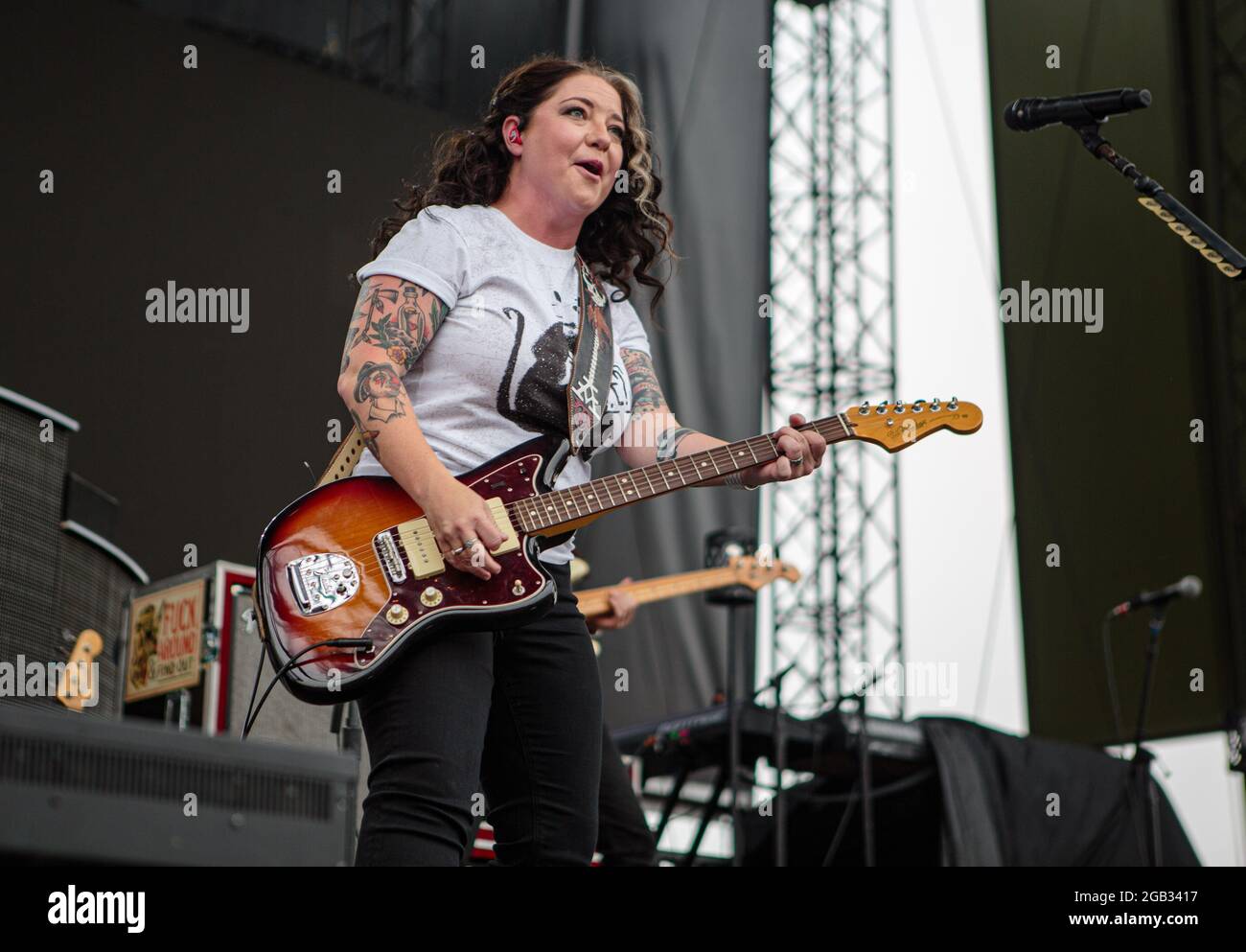 SInger Ashley Mcbryde performs on day 2 of the Watershed Music Festival ...