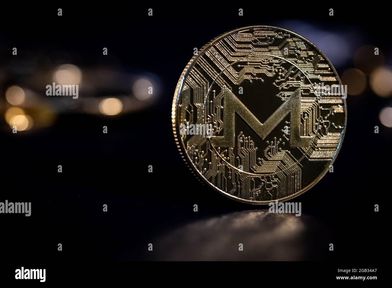 Monero coin hi-res stock photography and images - Alamy