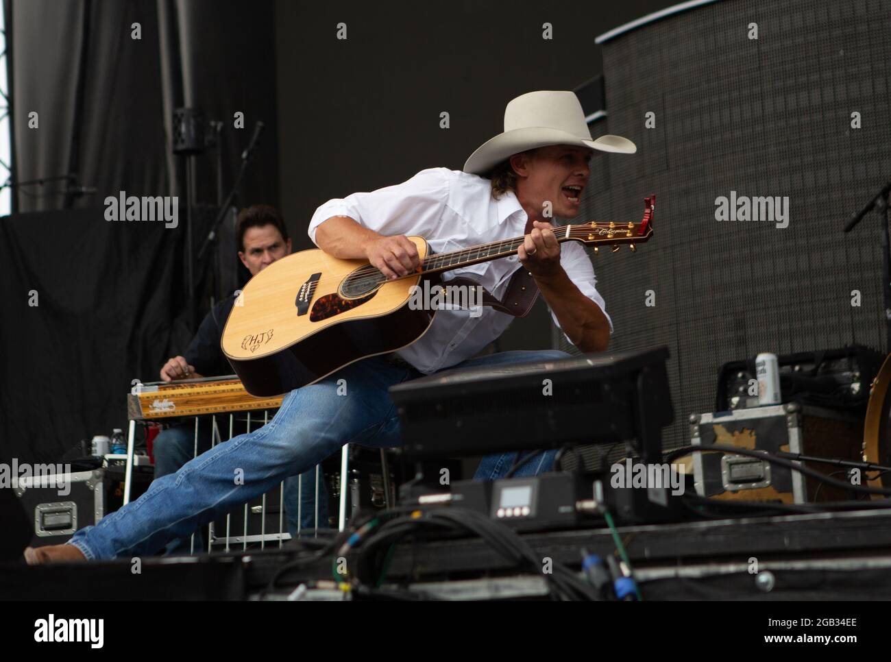 SInger Ned Ledoux performs on the mainstage during day 2 of the ...