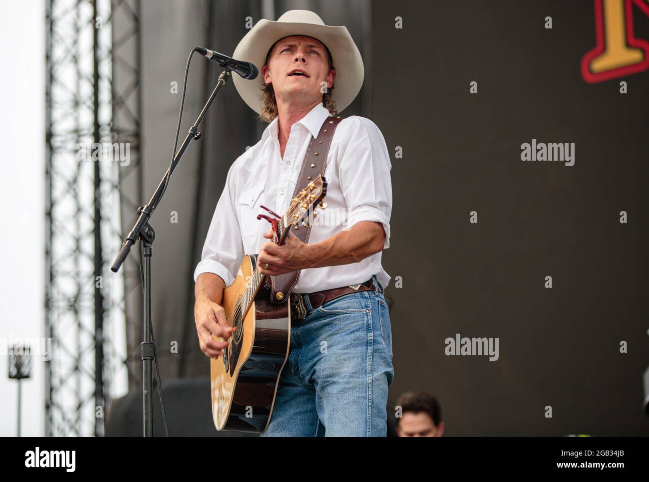SInger Ned Ledoux performs on the mainstage during day 2 of the ...