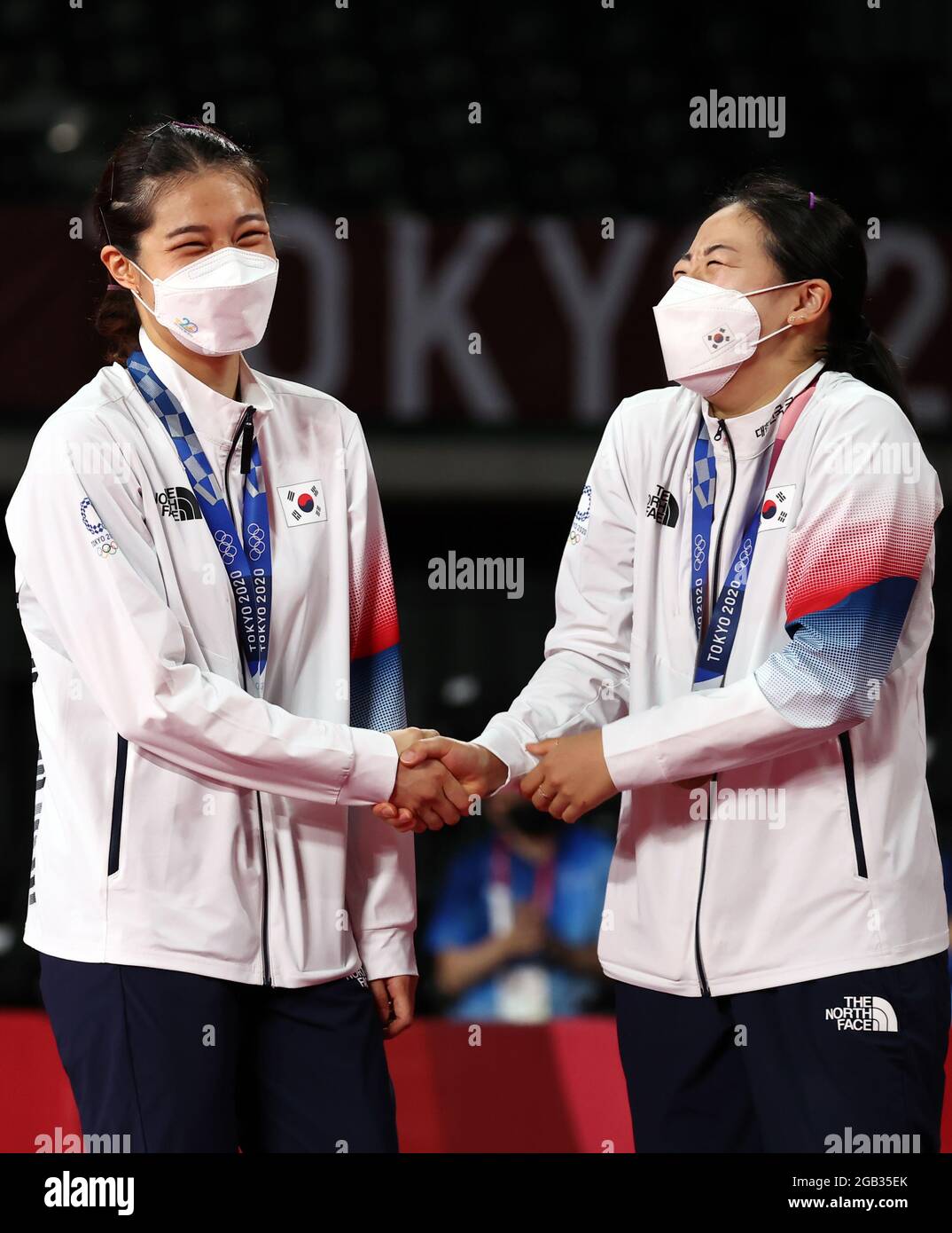 02nd Aug, 2021. Badminton bronze medalists South Korean badminton ...