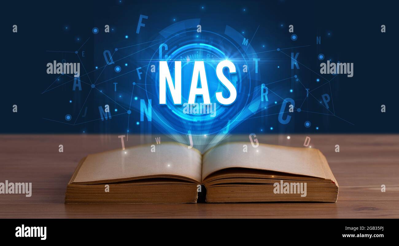 Technology abbreviation coming out from an open book Stock Photo - Alamy