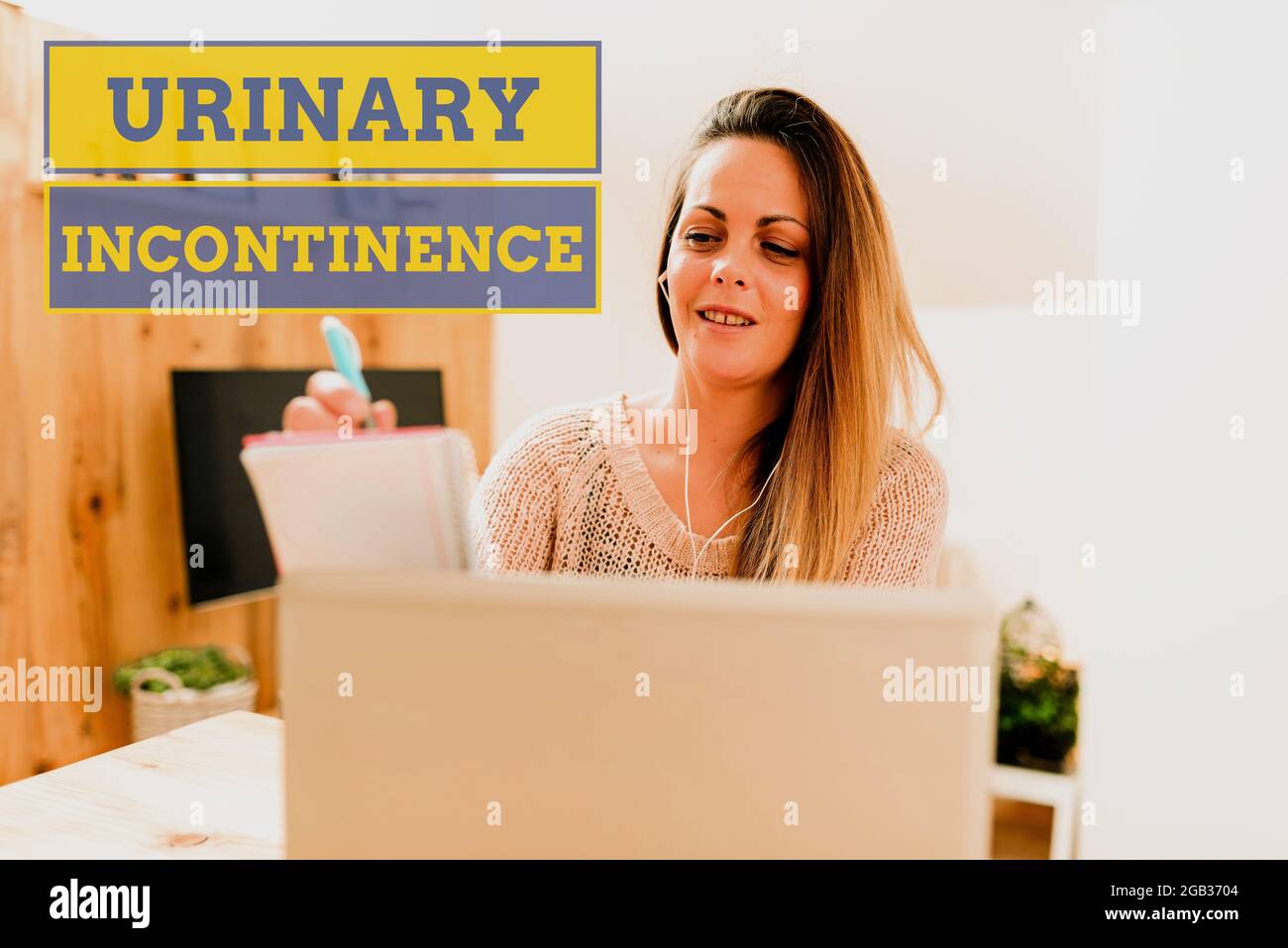 Hand writing sign Urinary Incontinence. Business showcase uncontrolled ...