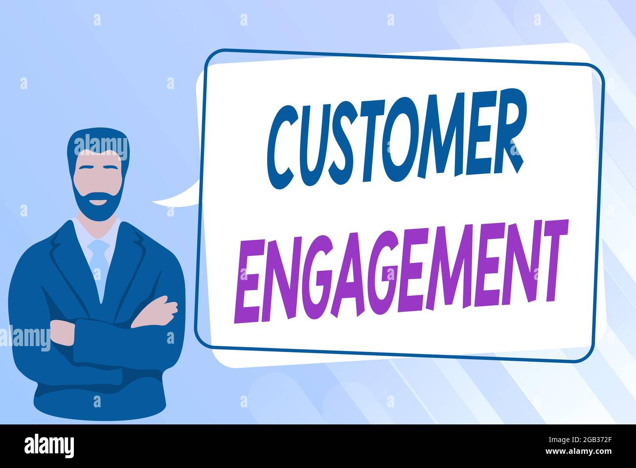 Text showing inspiration Customer Engagement. Word for the emotional ...