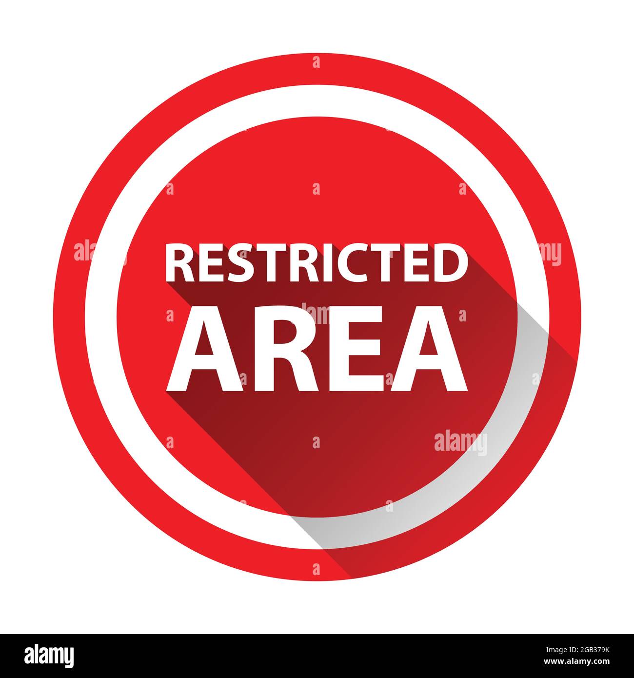 Restricted area authorized personnel only symbol No access, no entry ...