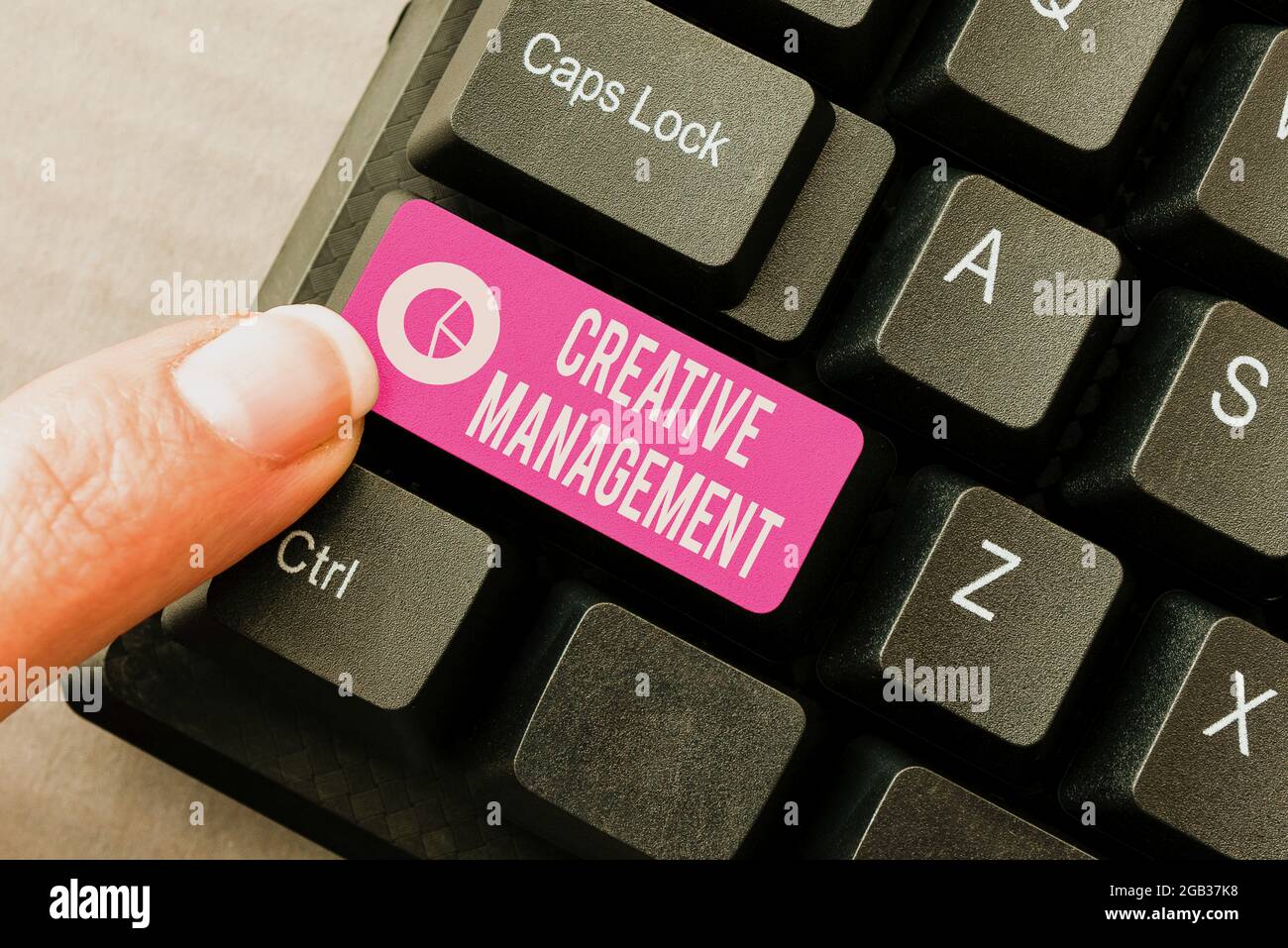 Sign displaying Creative Management. Business idea Managing of creative ...
