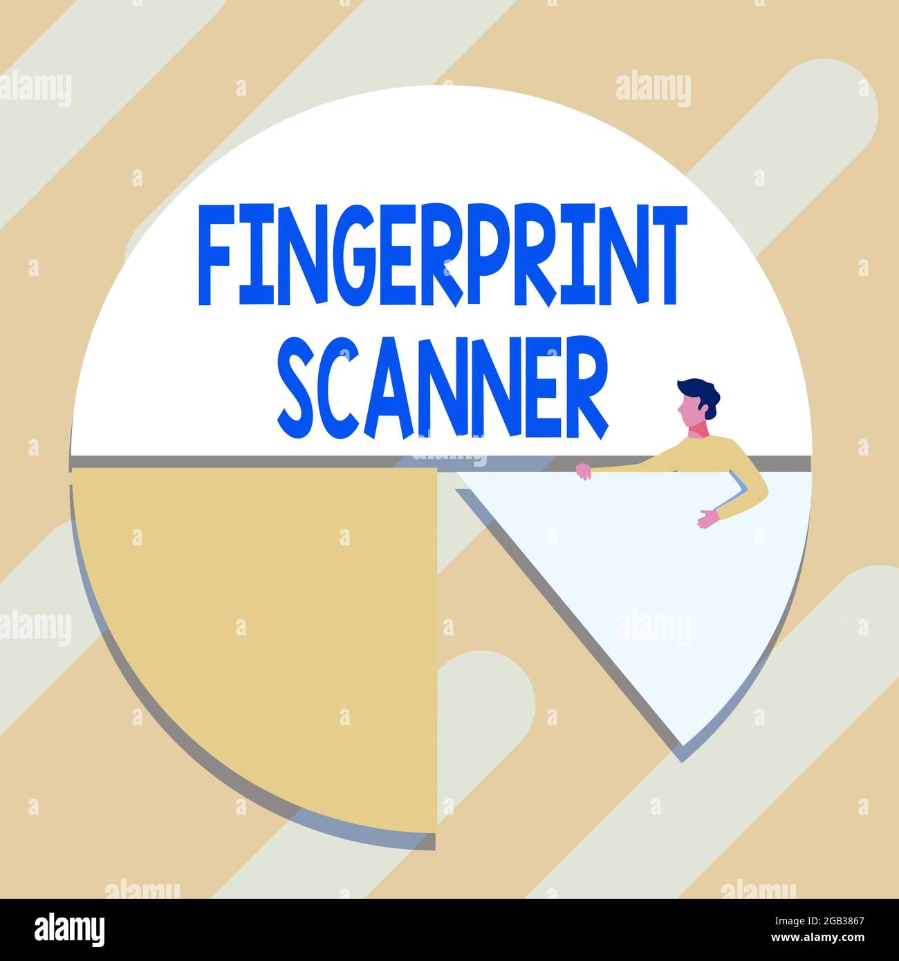 Sign displaying Fingerprint Scanner. Conceptual photo Use fingerprint ...