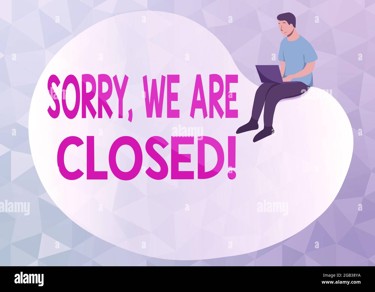 Inspiration showing sign Sorry, We Are Closed. Concept meaning ...