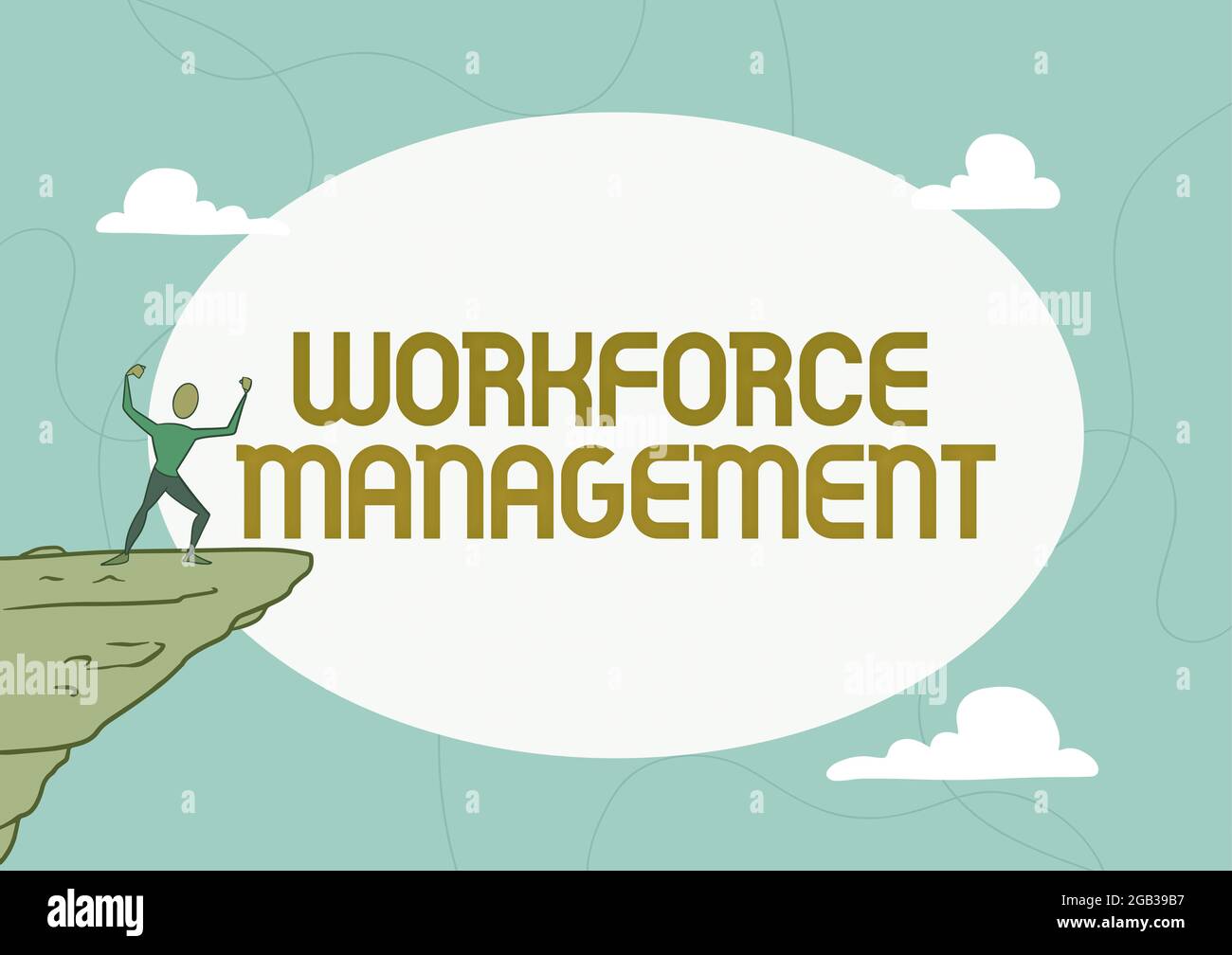 Hand writing sign Workforce Management. Business showcase use to ...