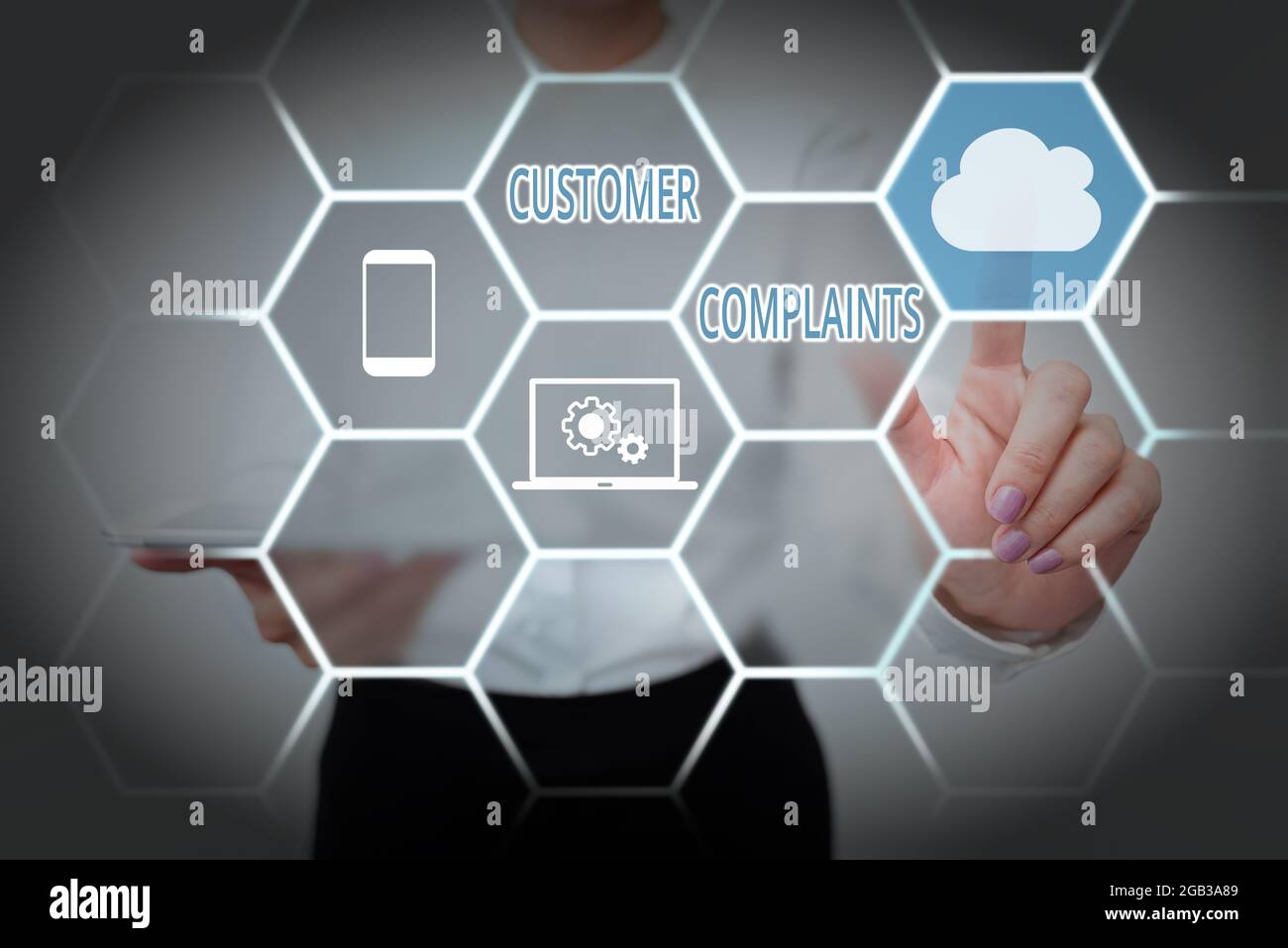 Handwriting text Customer Complaints. Concept meaning expression of ...